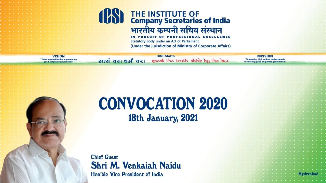 ICSI CONVOCATION 2020