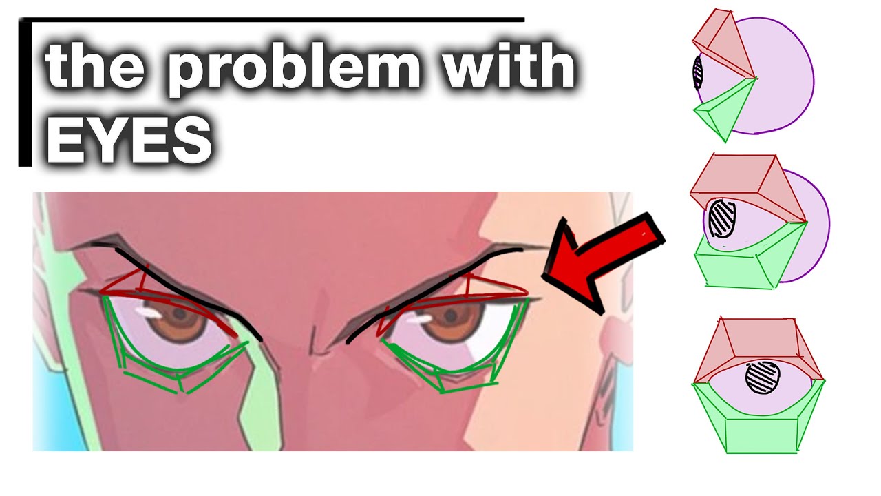 drawing eyes tips and tricks | eyes anatomy simplified