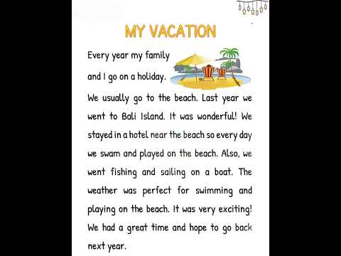how I past my vacation #vacation #english #learnenglish #grammartest