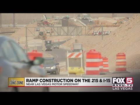 Cone Zone: Ramp construction on the 215, I-15