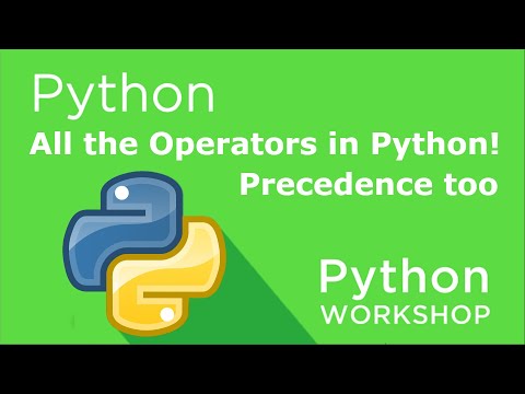 All the Operators in Python! Precedence too! - Video Tutorial Australia