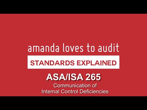 Communicating INTERNAL CONTROL DEFICIENCIES on the audit | ISA/ASA265 explained