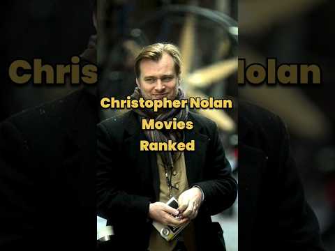 Top Christopher Nolan movies ranked #shorts #christophernolan