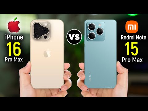 iPhone 16 Pro Max vs Xiaomi Redmi note 15 Pro Max