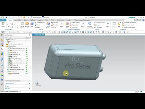 How to Give the name or branding to the part in NX | Use of Teaxt Feature | Print Name on NX Part |