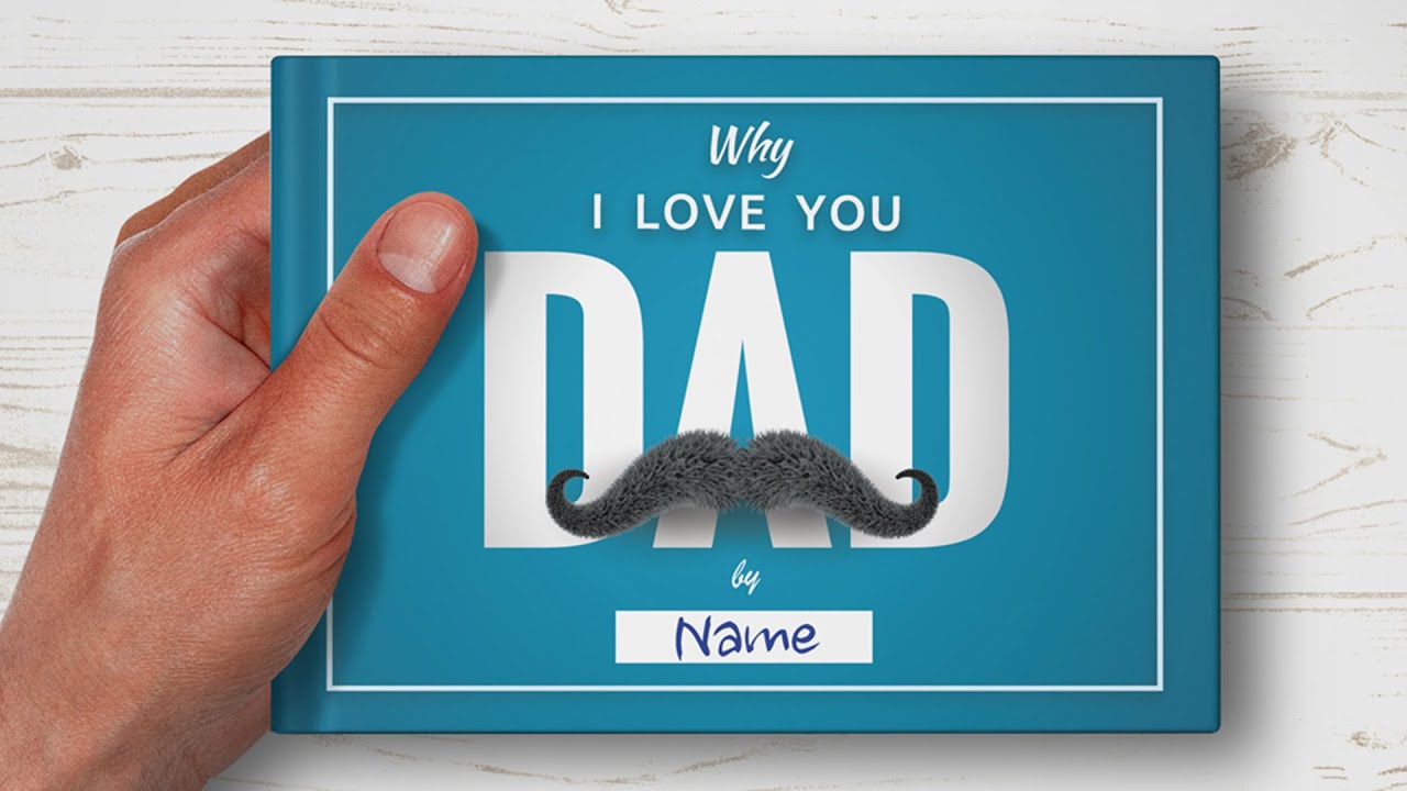 Why I Love You Dad | Personalised Gifts for Family, Parents | 16:9 | SoulScripted Books