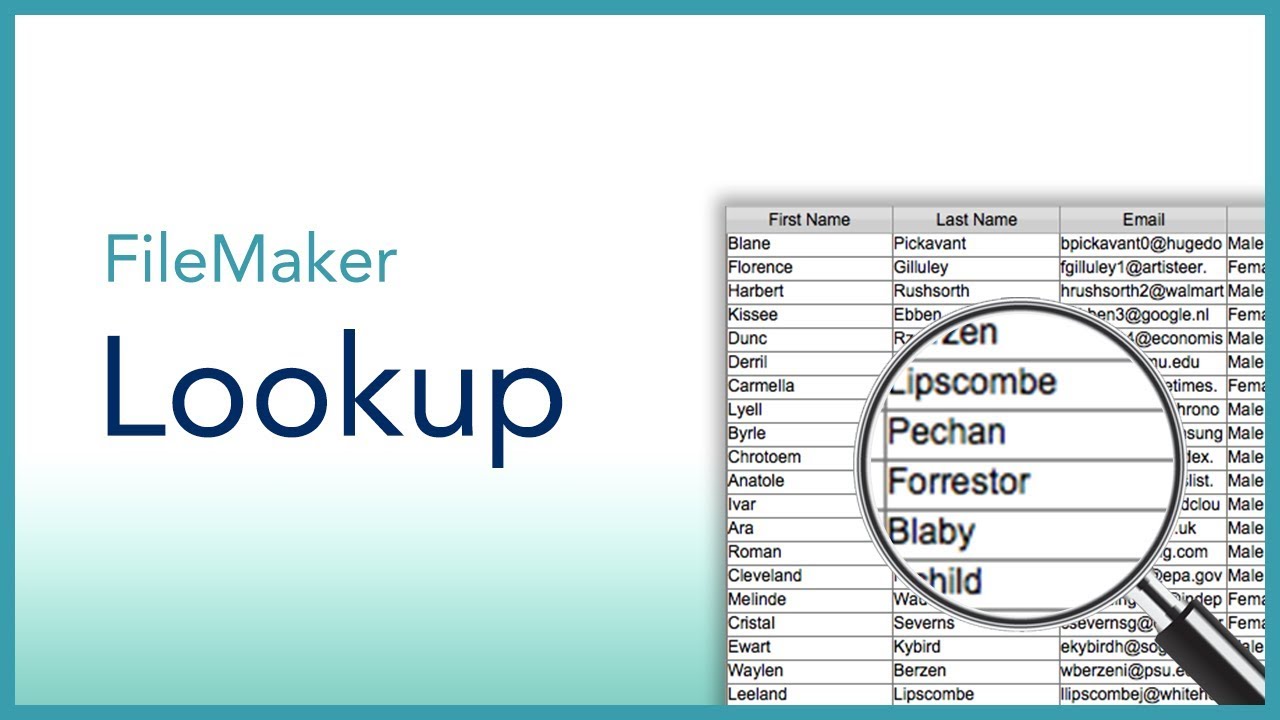 FileMaker Lookup Tutorial