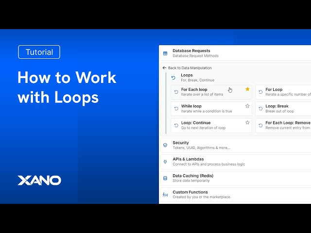 Learn Xano | Xano: No-Code Backend Software