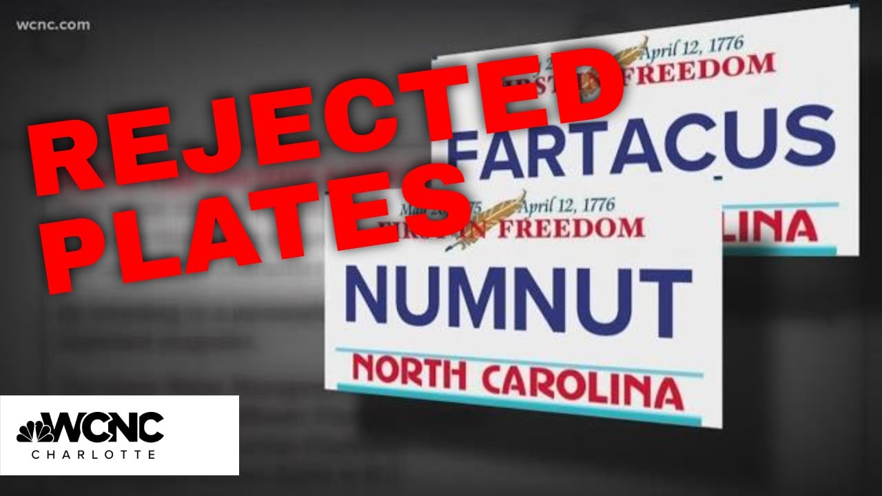 Thousands of personalized NC license plates rejected