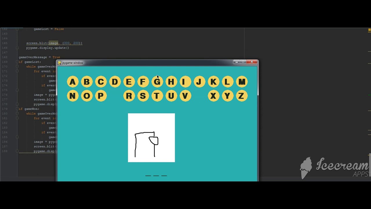 Hangman Game made in Python using Pygame