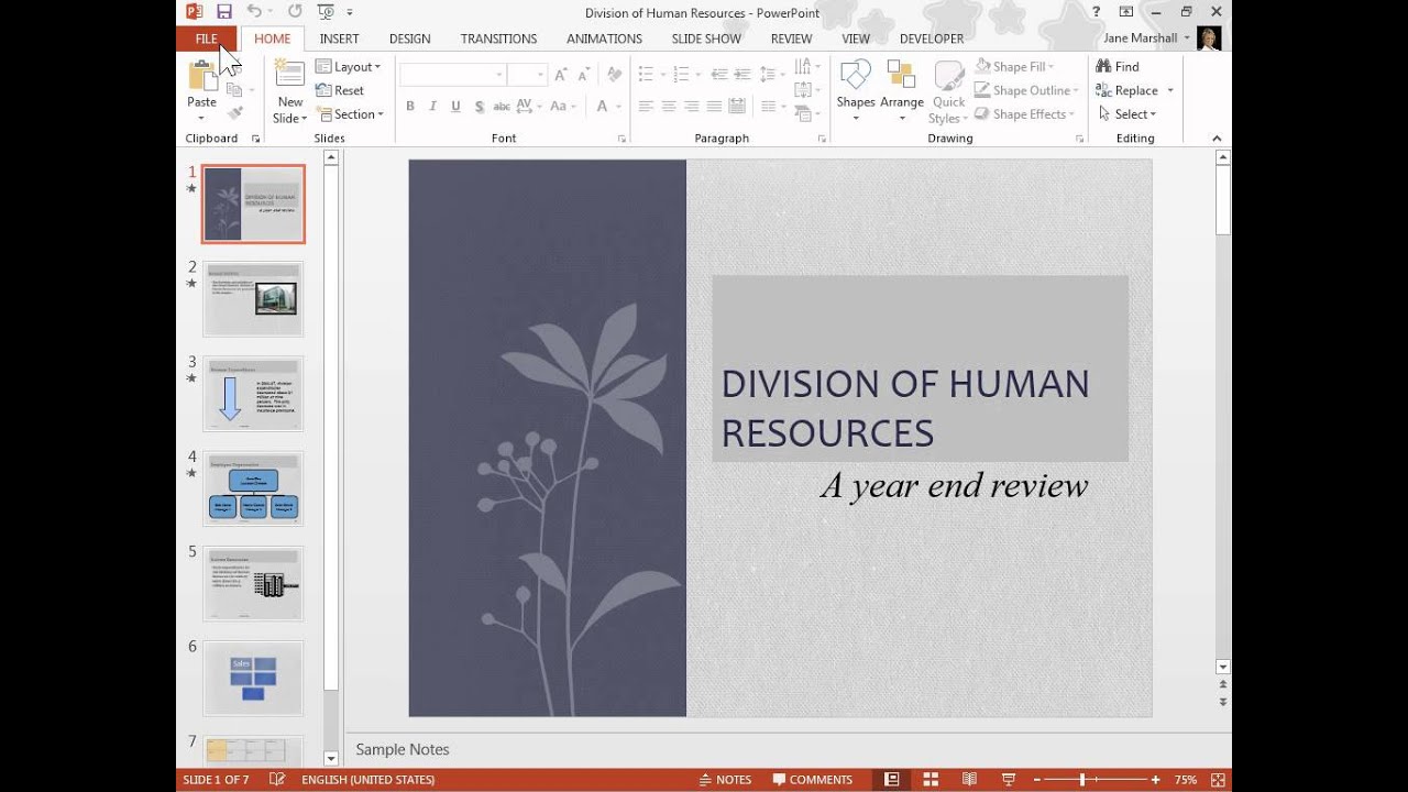 PowerPoint 2013 Convert a Presentation to PDF