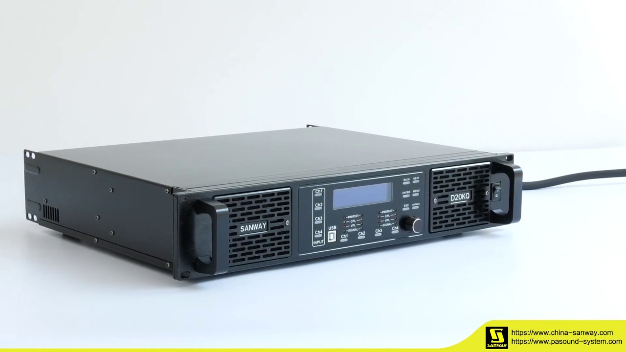 Sanway D20KQ 4CH DSP Power Amplifier 16000W FP20000Q