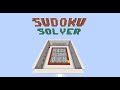 Sudoku solver Minecraft Map