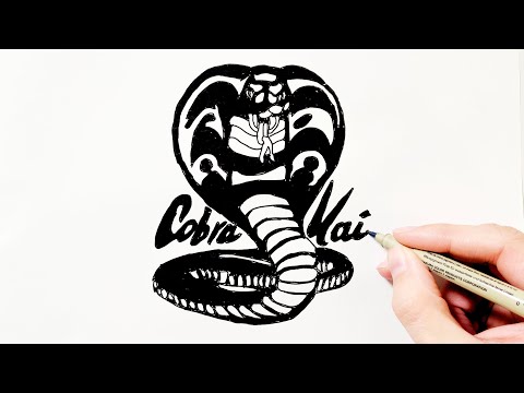 How to Draw the Cobra Kai Logo