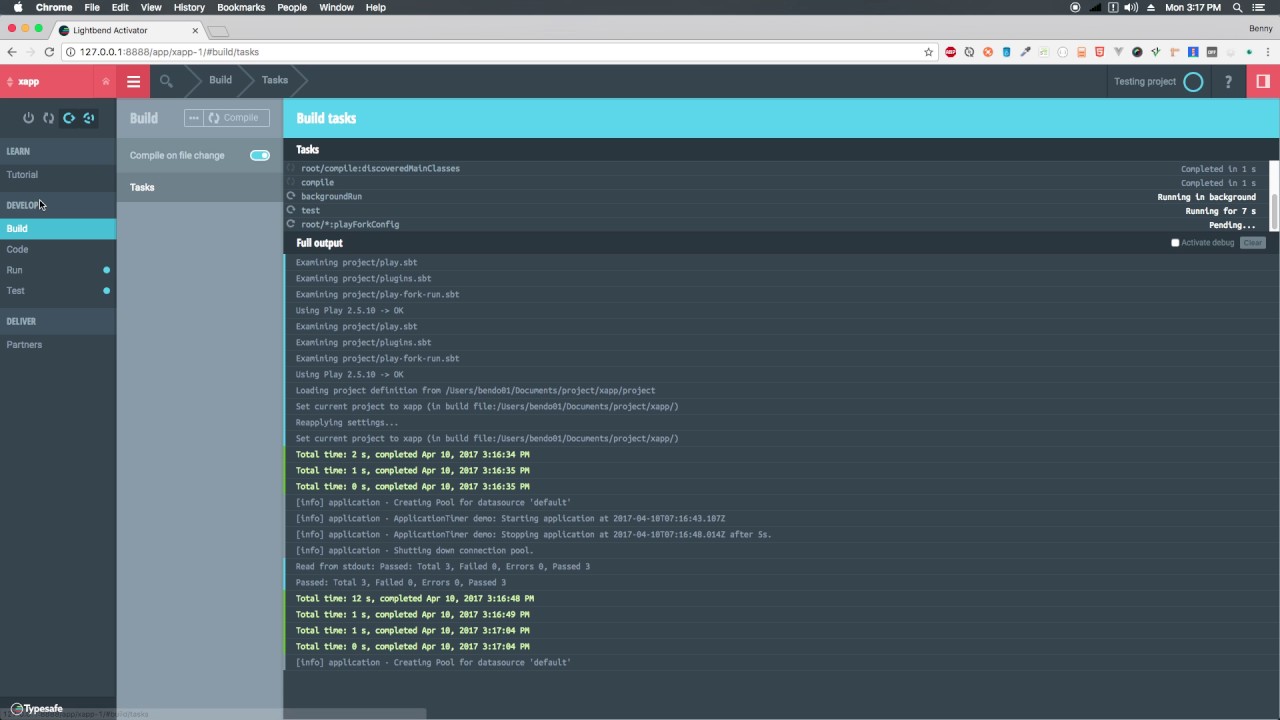 Java MVC Using Play Framework