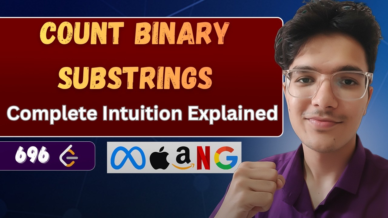 Count Binary Substrings | LeetCode 696 | Grouping Consecutive Characters