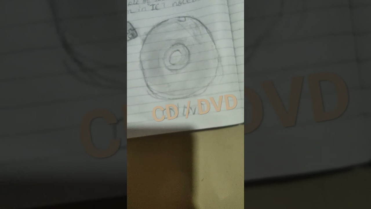 #drawing of storage device #CD/DVD # Which drawing shall I draw next? Write in the comments...