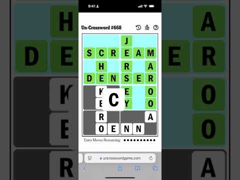 Un-Crossword Daily #668 #wordpuzzle #wordgames #uncrossword #crossword
