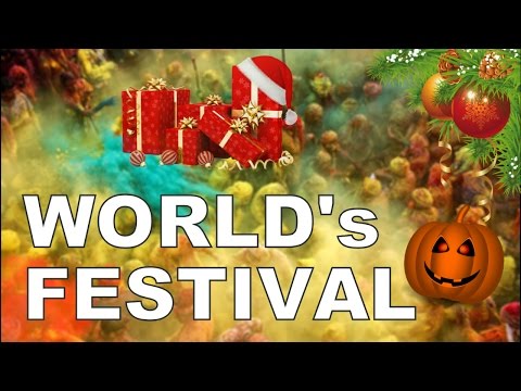 Festivals around the world: English ESL video lessons
