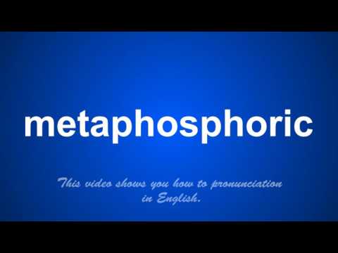 the correct pronunciation of metempsychosed in English.