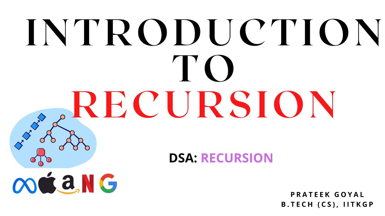 Introduction to Recursion | Explained | DSA | Recursion, Dynamic Programming