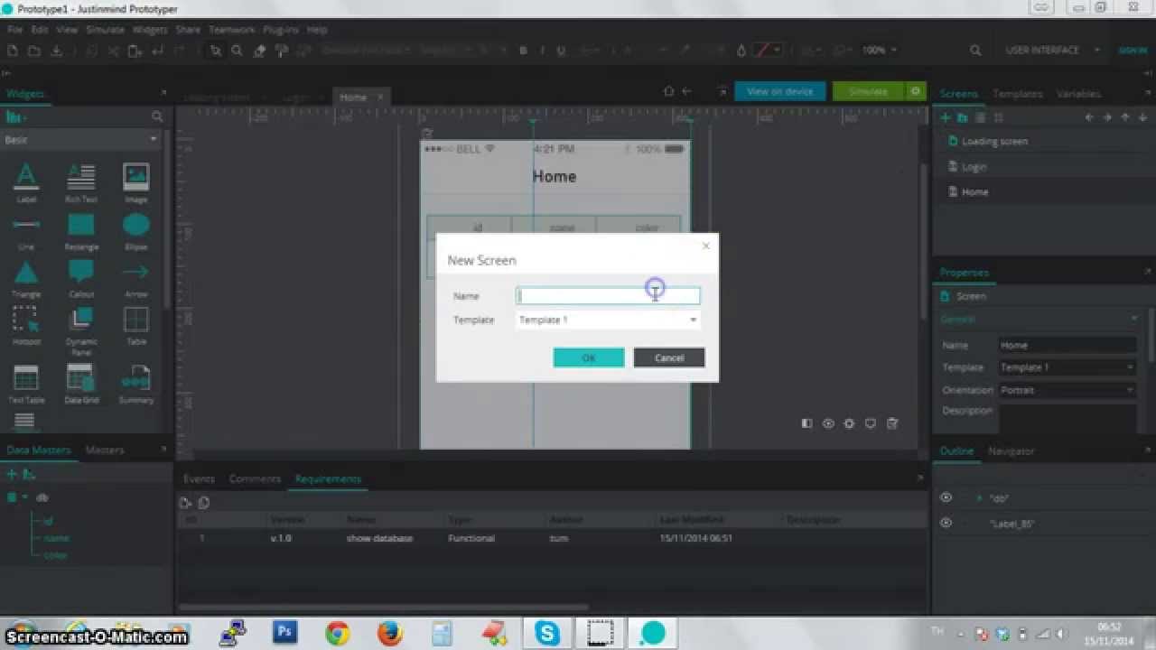 Prototype Software Testing - JustInMind