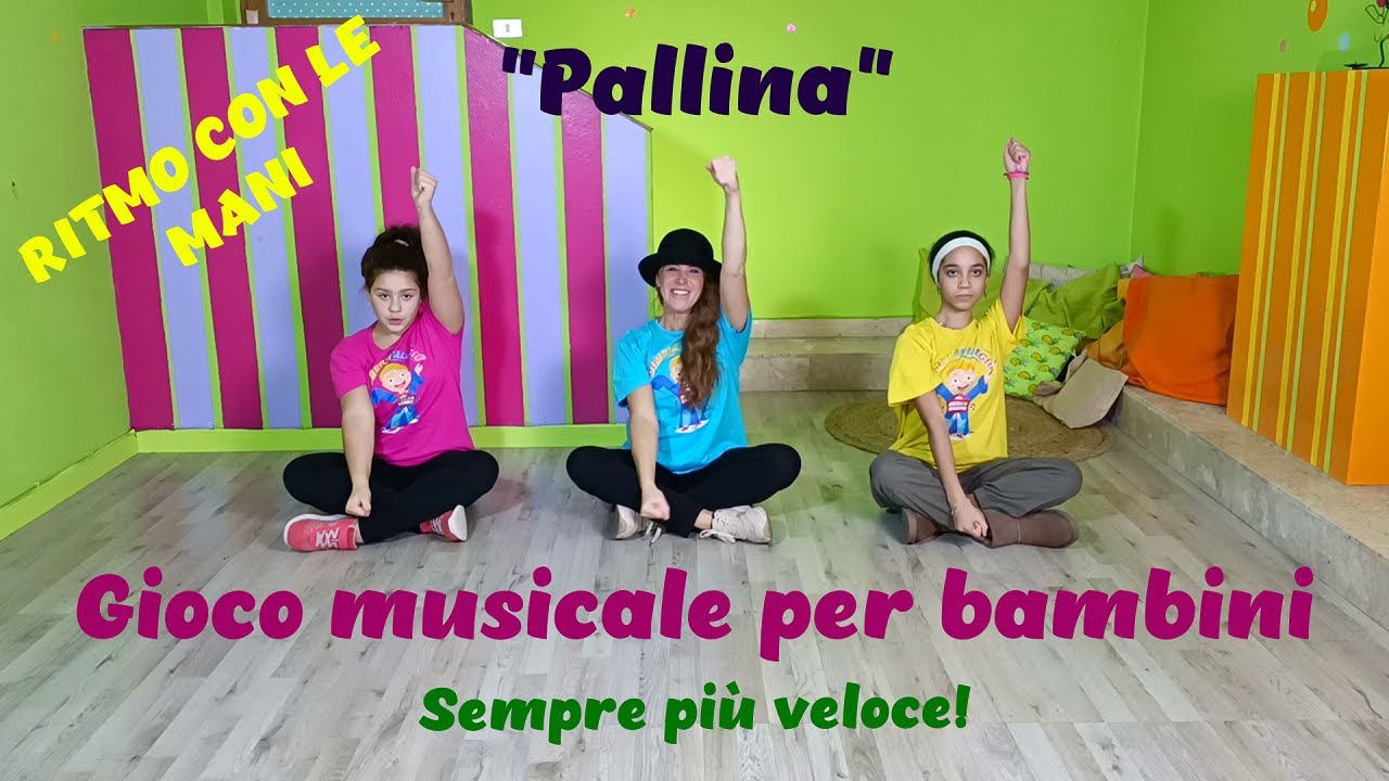 Gioco musicale per bambini dell'infanzia e della primaria-ritmo con le mani-