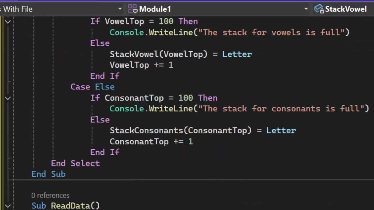 Computer Science 9618 Paper 4   Stacks With a File