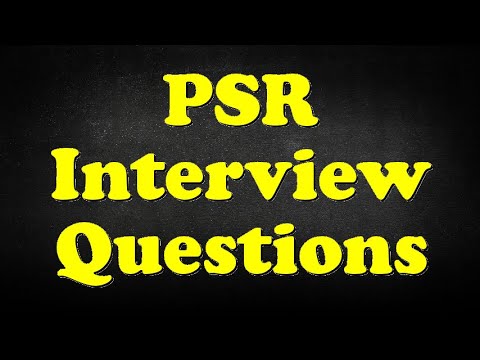 PSR Interview Questions