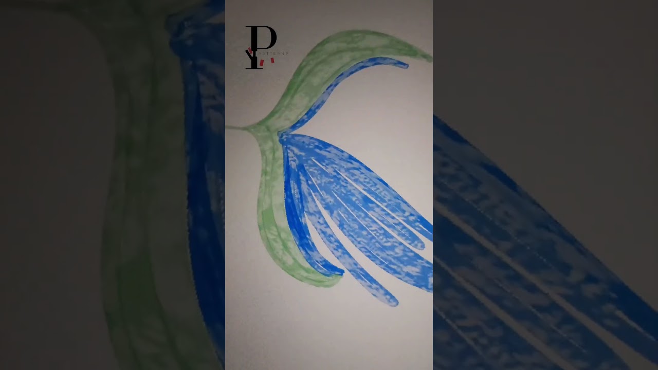 Blue flower Floral pattern #patternart #patterndesign #Patterns