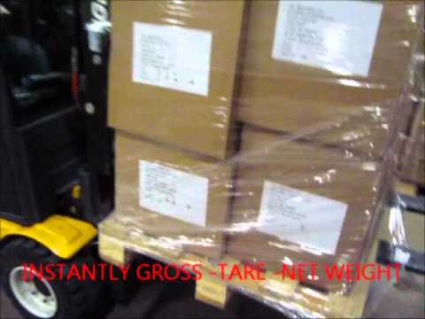 TC3000 Forklift Scale Automatic Weighing - Trukkivaaka Truckvåg.wmv