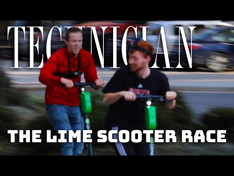 The Technician Lime scooter race