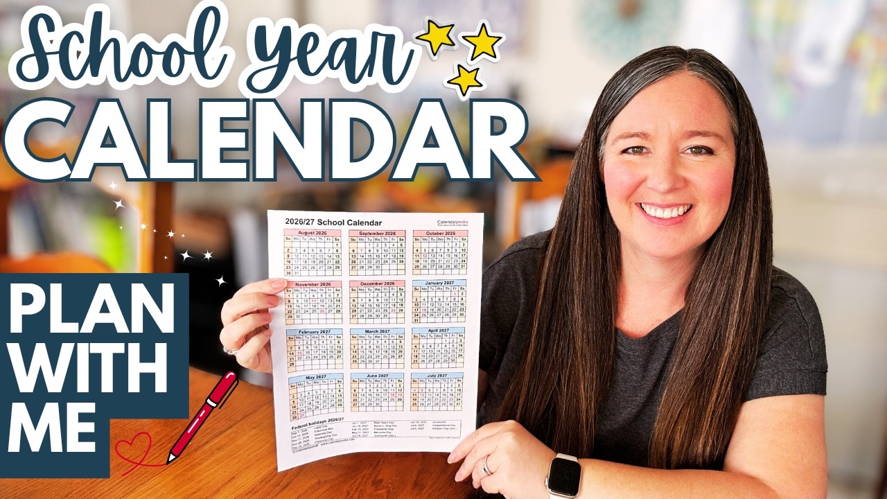 Planning Our School Year Calendar // Plan With Me