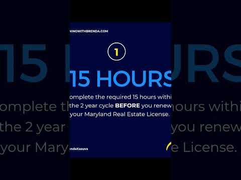 Got your Maryland Real Estate license after 10/1/2023? These are the 6 classes you need to renew.