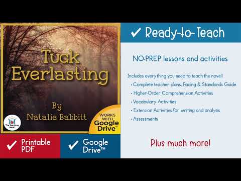 Tuck Everlasting Novel Study Unit
