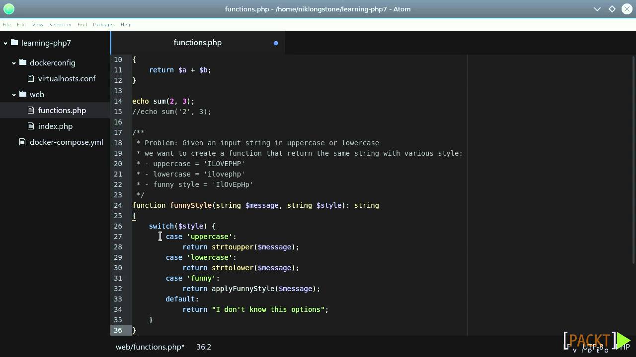 Learning PHP 7: Functions | packtpub.com