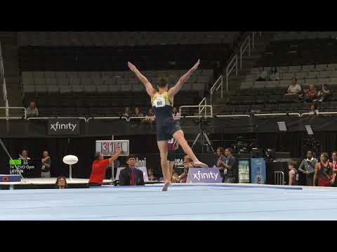 Oleksanddr Shybitov - Floor Exercise - 2023 Xfinity U.S. Championships - Junior Men - Day 2