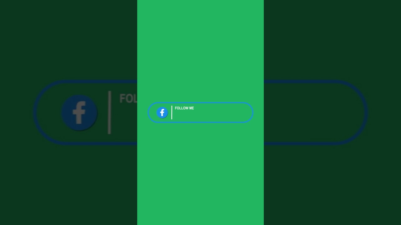 facebook ID Display animation green screen #humloart