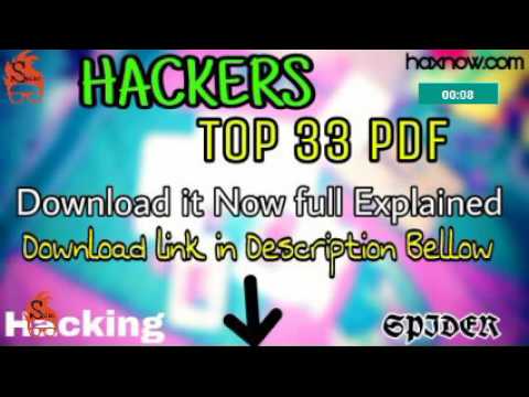 TOP 33 PDF hackers handbook || Download it Now || SPIDER | pro hackers tutorial