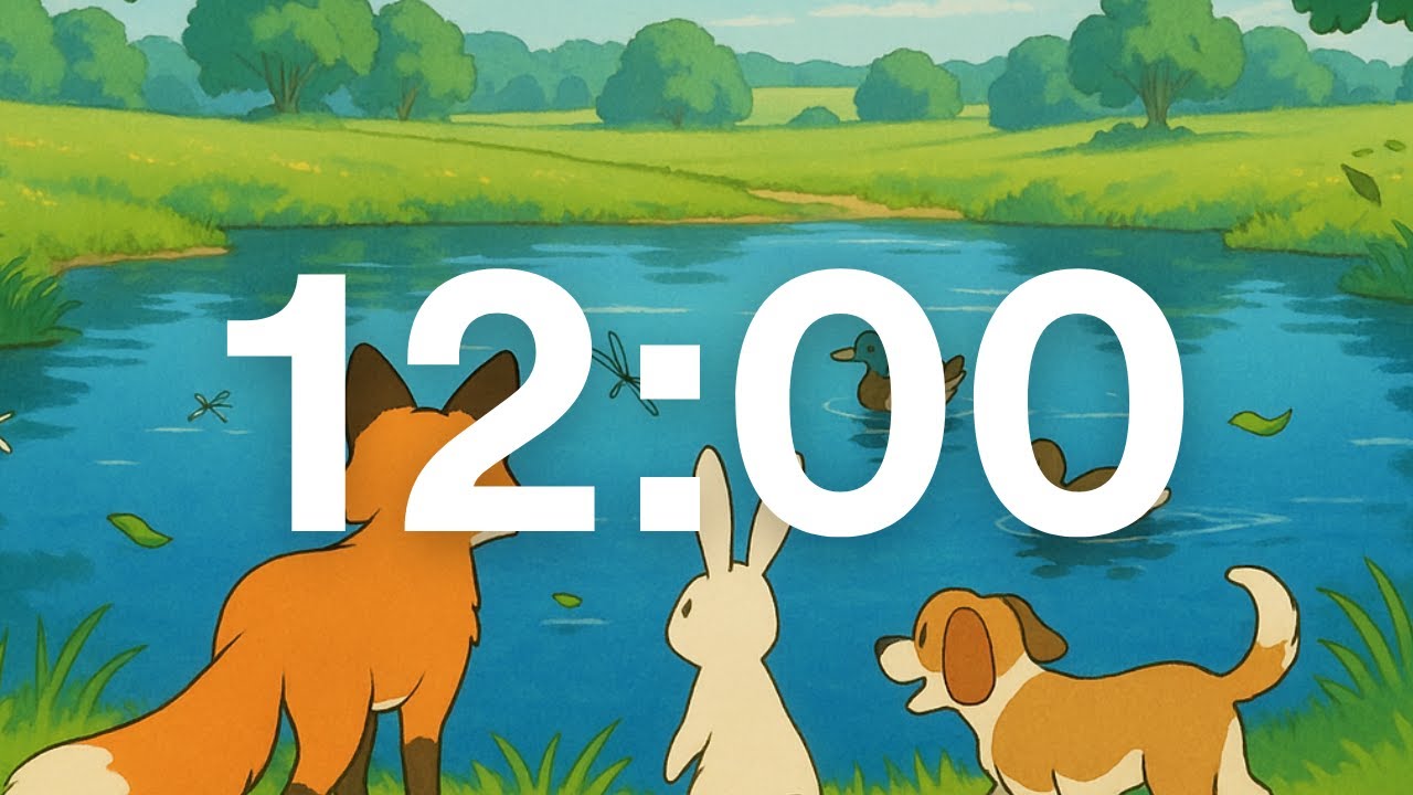 12 Minute Spring Timer - Curious Fox’s Big Day Out