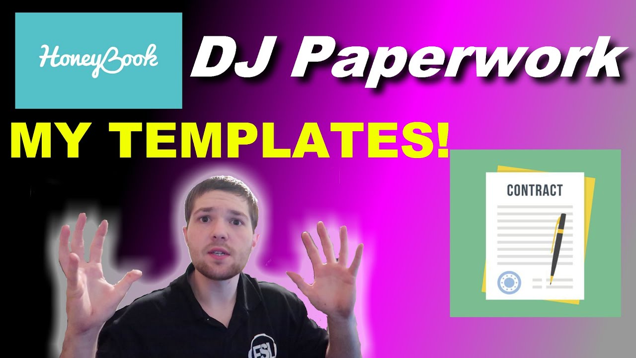 How to make a DJ Contract, Invoice, Brochure | ALL MY TEMPLATES | Honeybook