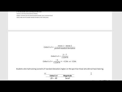 How to Calculate the Effect Size for the Independent Samples t Test