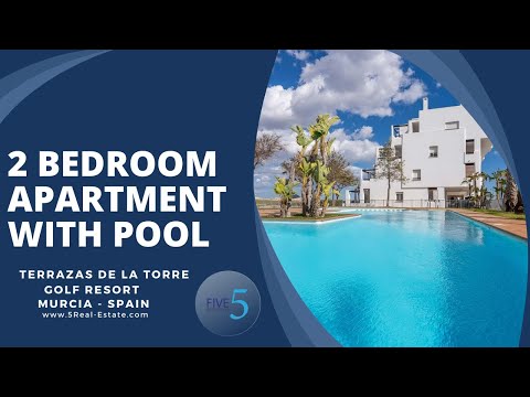 €115.000 - 2 BEDROOM APARTMENT FOR SALE IN TERRAZAS DE LA TORRE GOLF RESORT - MURCIA - SPAIN