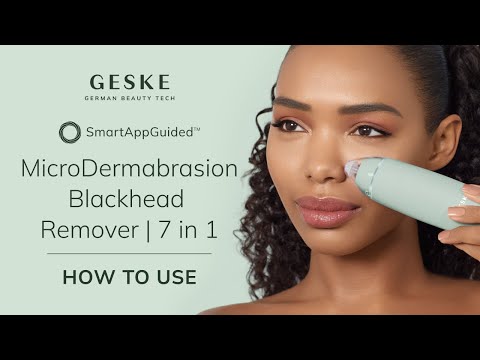 How to use GESKE - MicroDermabrasion Blackhead Remover | 7 in 1