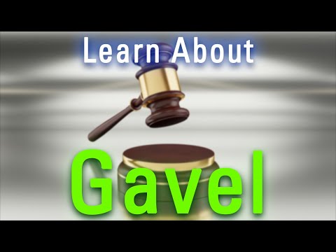 How Does Gavel Look? | How to Say Gavel in English? | What is Gavel?