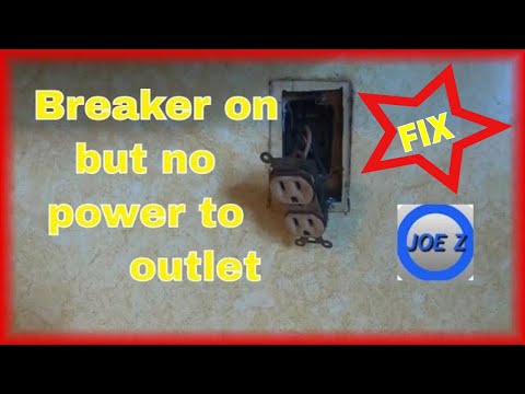 Breaker on but no power to outlet FIX
