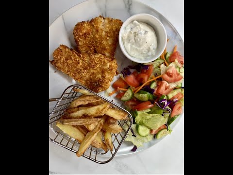 SALT & VINEGAR CRUSTED FISH & CHIPS ππ