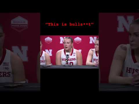 AUDIO: Iowa coach Lisa Bluder heard SPAZZING out after upset to Nebraska #NCAAW