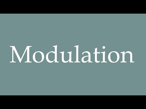 How to Pronounce ''Modulation'' Correctly in French