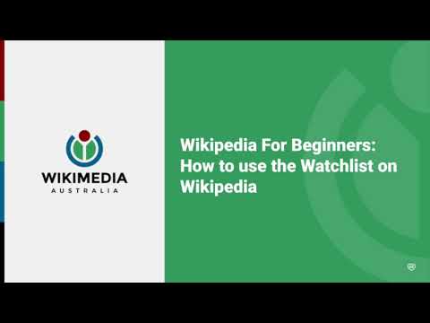 How to use the Watchlist on Wikipedia - Wikipedia For Beginners